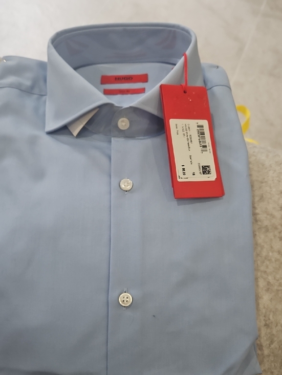 Hugo Boss | Shirts | Hugo Boss Sky Blue Mens Dress Shirt With Red Tag ...
